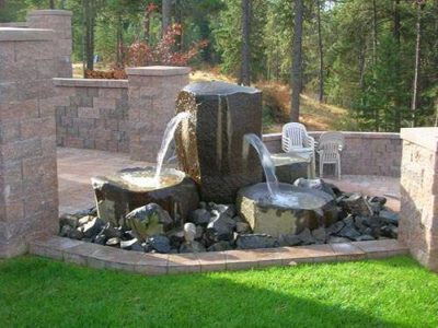 Basalt Dish Rock Columns | Cascade Stoneworks