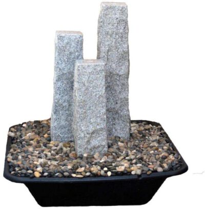 8" Chiseled Granite Fountain Kits | Cascade Stoneworks