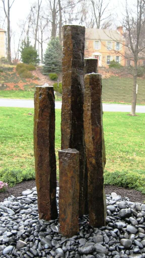 Gold Creek Basalt Fountain, ~4-7" Wide | Cascade Stoneworks