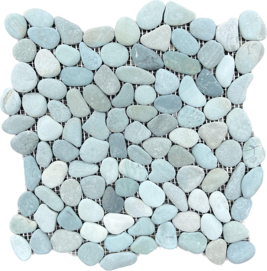 Mini Mint Pebble Tile | Cascade Stoneworks
