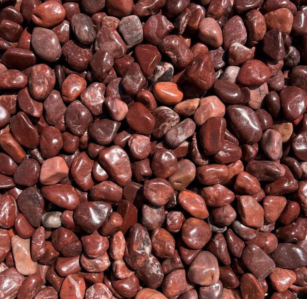 Polished Red Pebbles 1/2" - 3/4" | Cascade Stoneworks