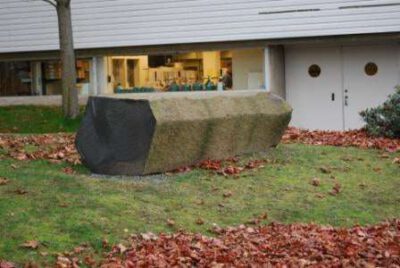 Basalt Column Bench, ~18" Tall X 20" Deep, Natural Top | Cascade Stoneworks