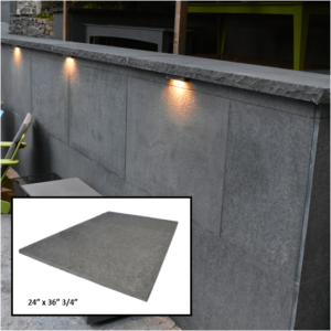 Basalt Tile, Flamed Finish, 24" X 36" X 3/4" Thick, Price Per Square ...