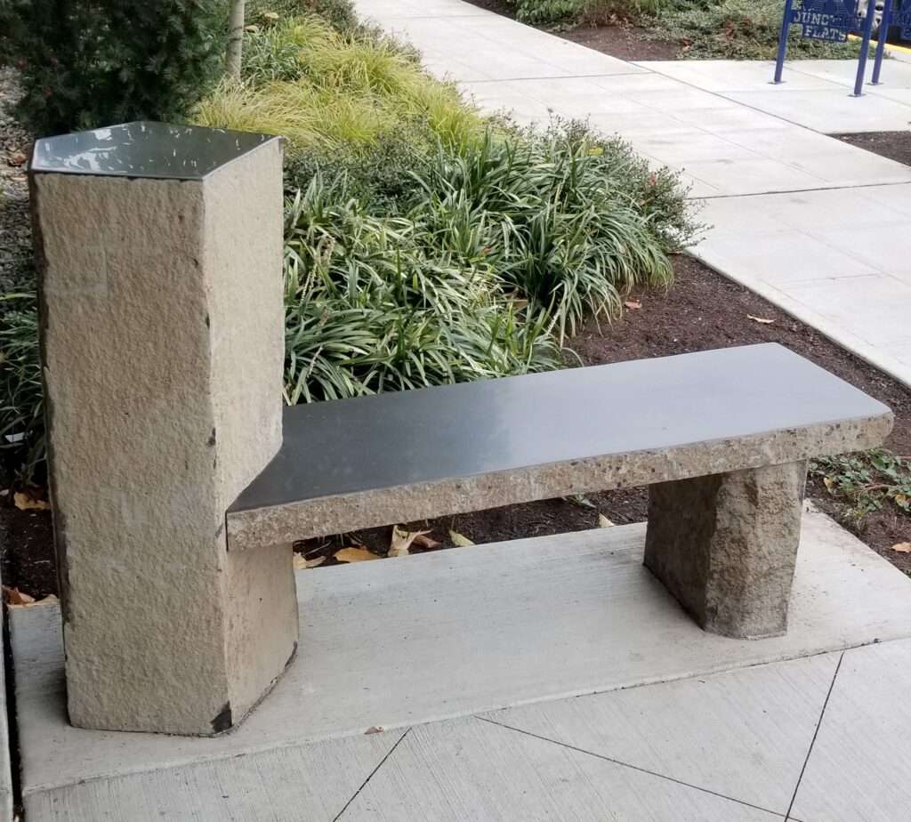 Basalt Bench Half Cut | Cascade Stoneworks