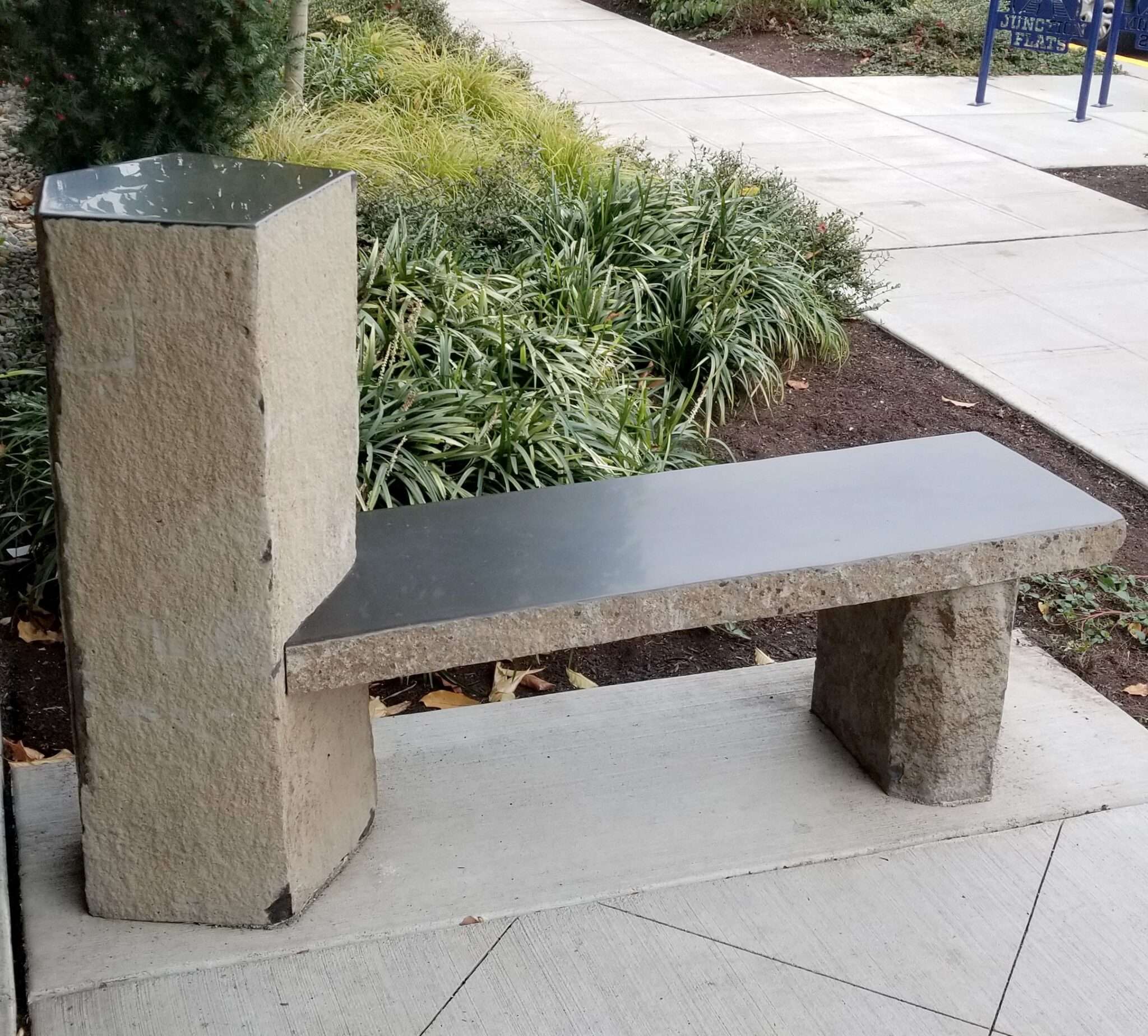 Basalt Bench Half Cut | Cascade Stoneworks