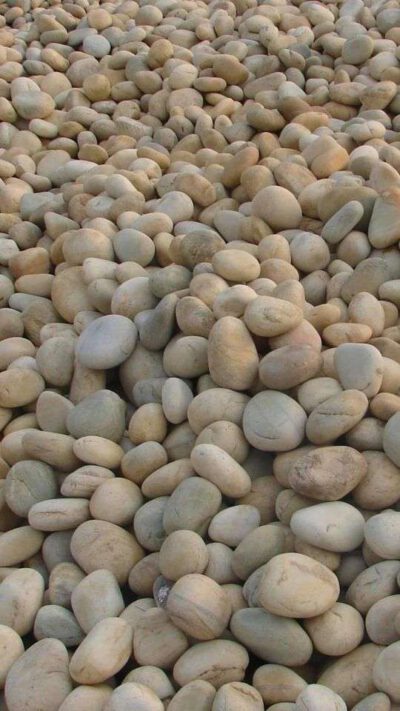 Mexican Beach Pebble, Buff, 1"- 2" | Cascade Stoneworks