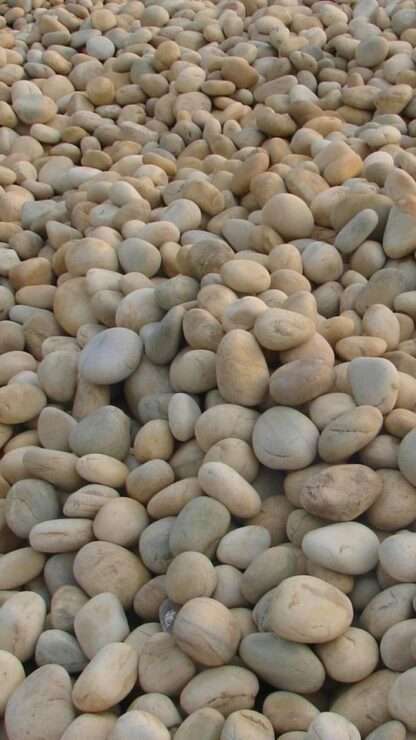 Mexican Beach Pebble, Buff, 1"- 2" | Cascade Stoneworks
