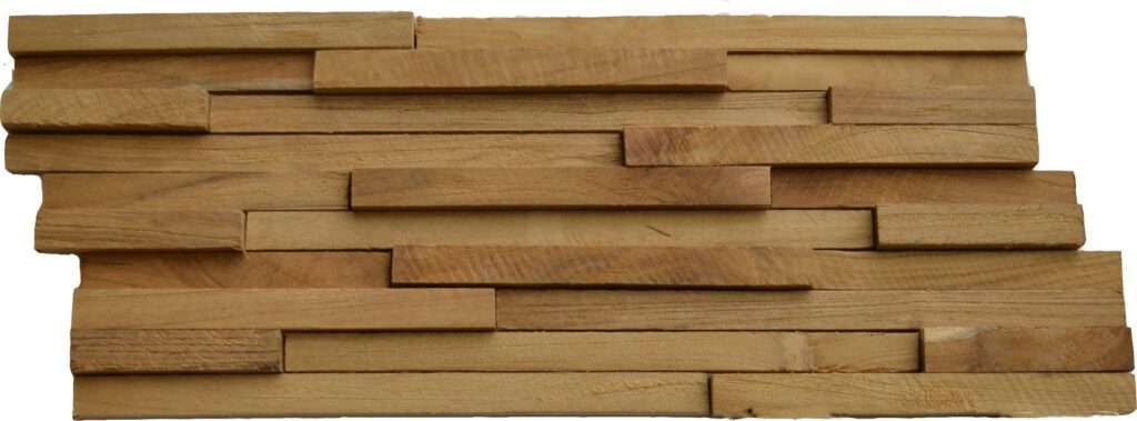 Recycled Teak 3/4" Natural Cladding | Cascade Stoneworks