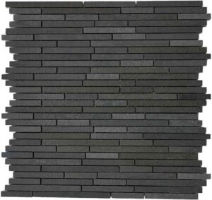 Random Stack Basalt Mosaic Tile | Cascade Stoneworks