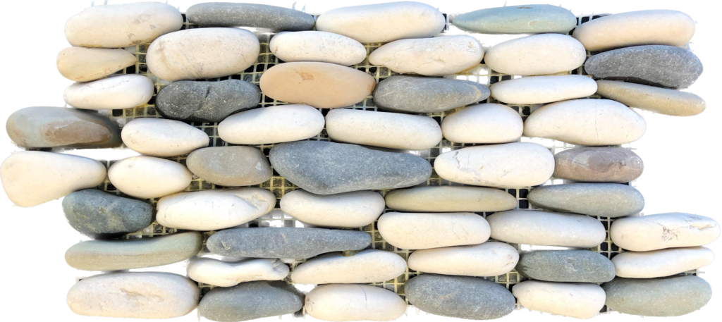 Standing Ocean Blend Pebble Tile, 6"x 12" | Cascade Stoneworks