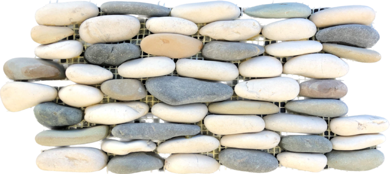Standing Ocean Blend Pebble Tile, 6"x 12" | Cascade Stoneworks