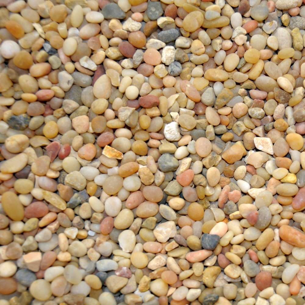 Coral Mix Pebble, 3/8" - Cascade Stoneworks
