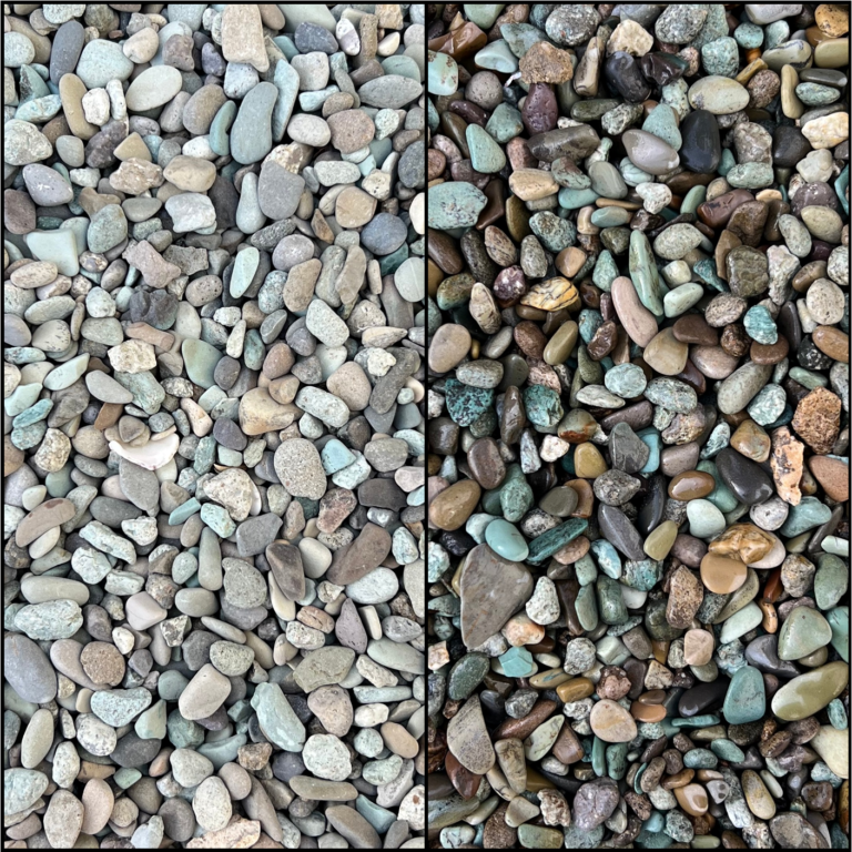Exposed Aggregate - Epoxy Pebble - Seaside Green 3/8" | Cascade Stoneworks
